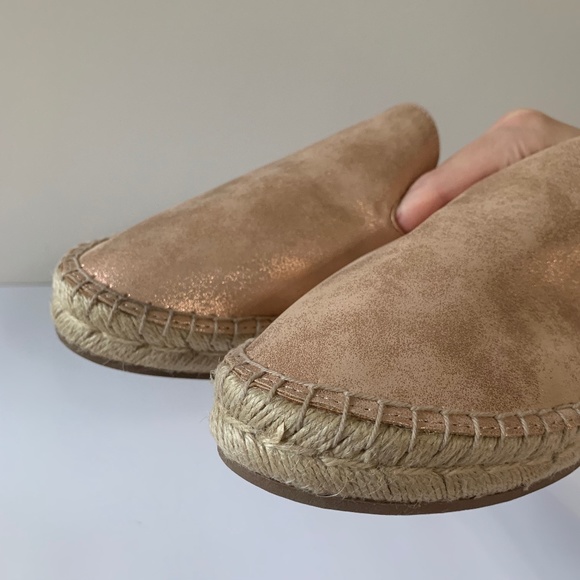 Universal Thread | Shoes | Rose Gold Espadrille Style Clara Mules ...